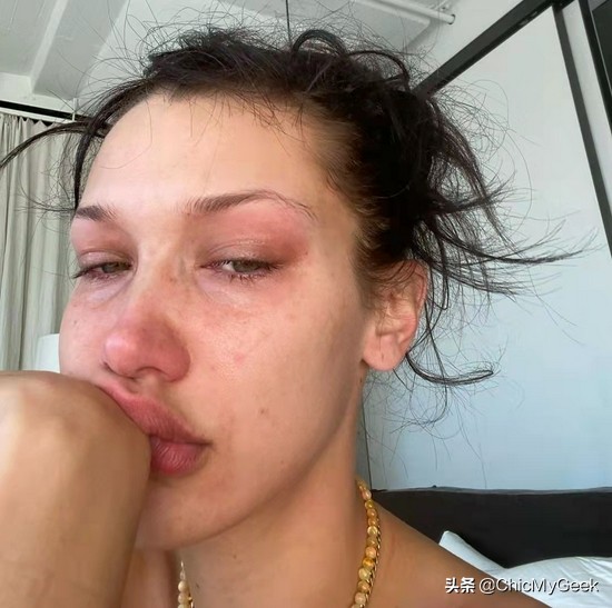 Supermodel Bella Hadid makes a crying selfie, confessing that she has ...