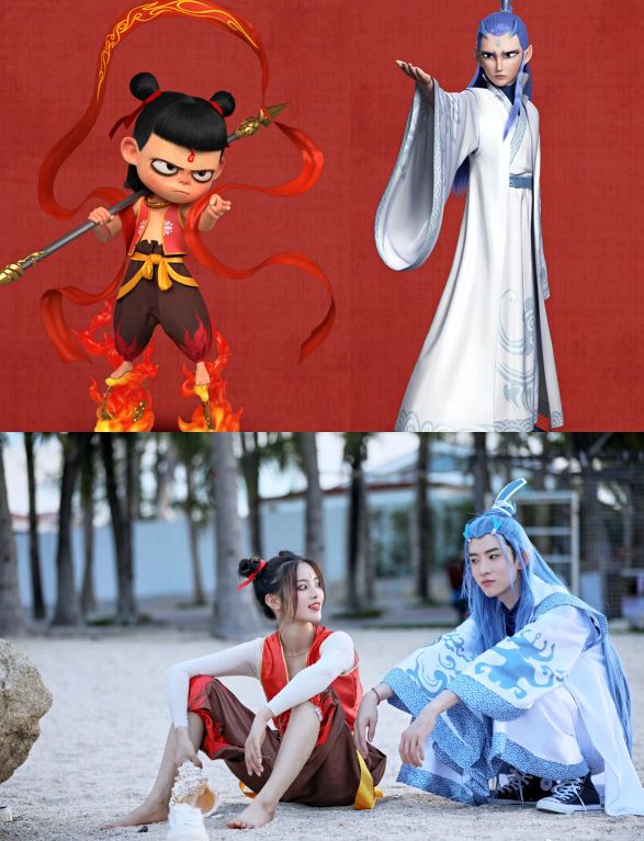 Yang Zi's red boy, Yang Chaoyue's Nezha is too vivid, right? - iNEWS