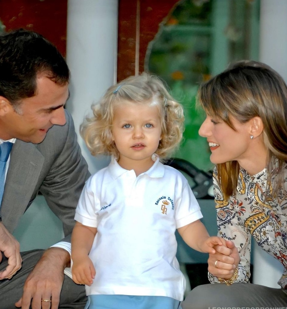 When Princess Leonor was a child, she was very playful on the way to ...