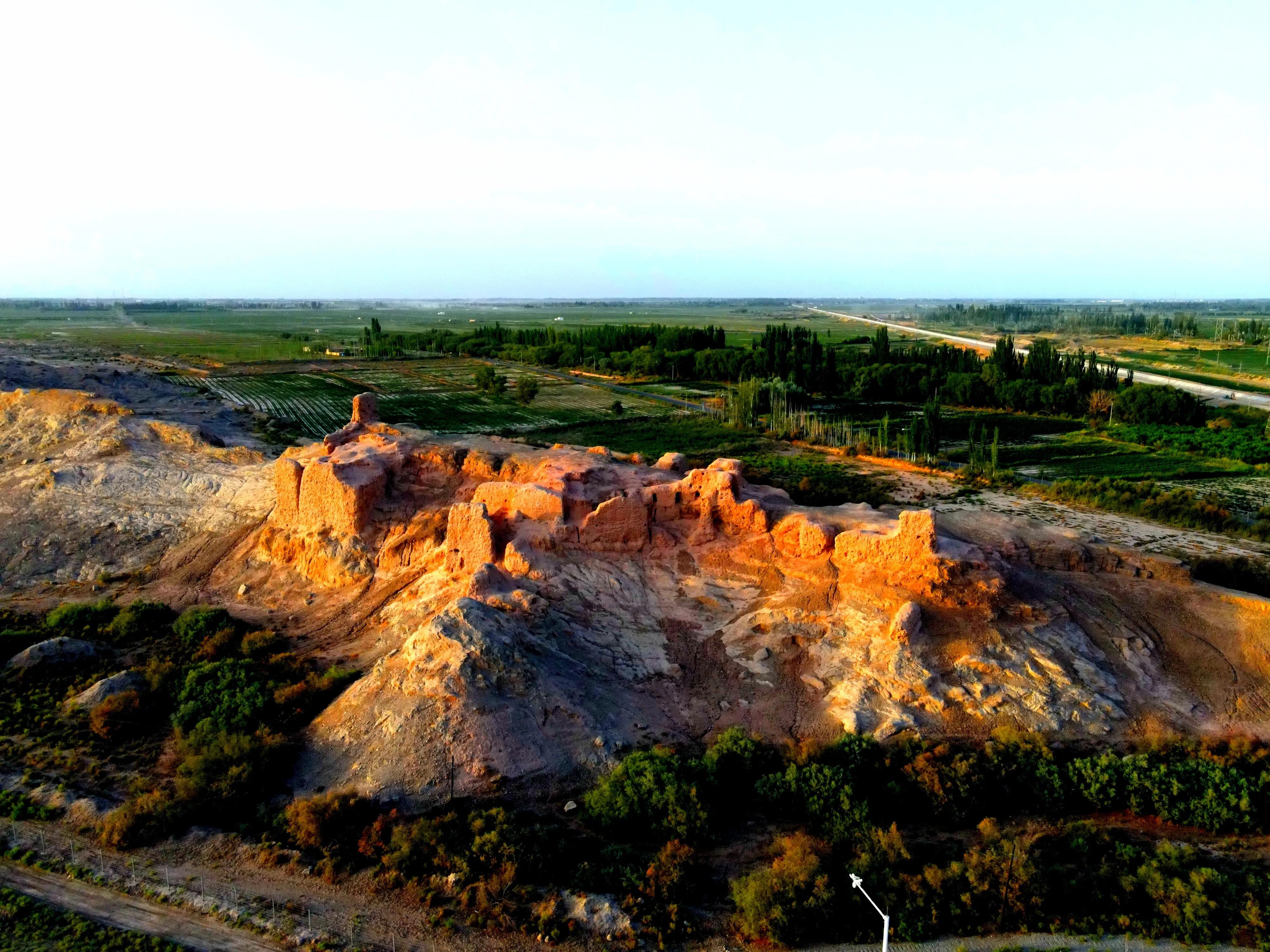 The Buddhist site of Tumshuk Kelema that has experienced two thousand ...