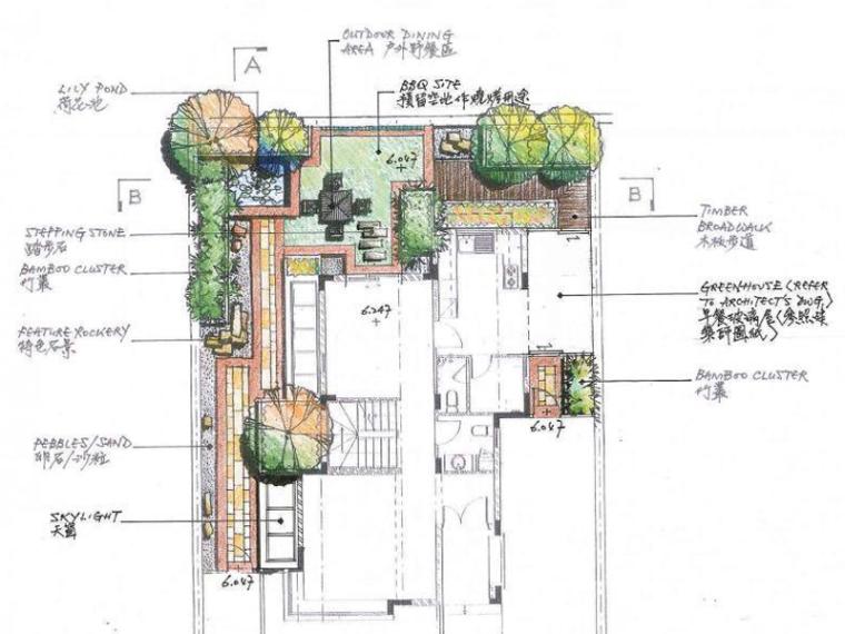 Complete the courtyard landscape design in one article, with 133 villa ...