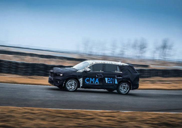 New car: CMA super matrix build Geely flagship SUV model KX11 exposed - iNEWS