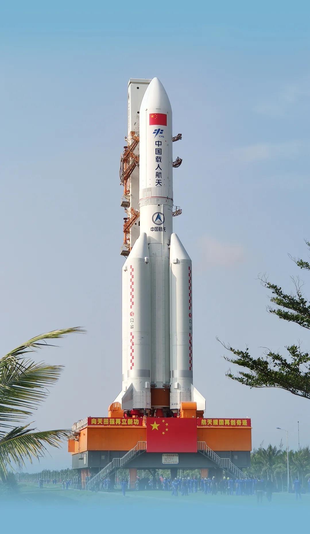 The launch of the "Tianhe" core module into the Chinese Space Station ...