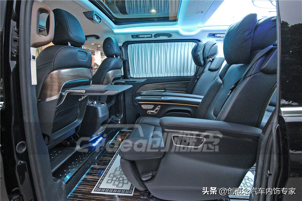 Mercedes-Benz V260 commercial vehicle interior modification, luxurious ...