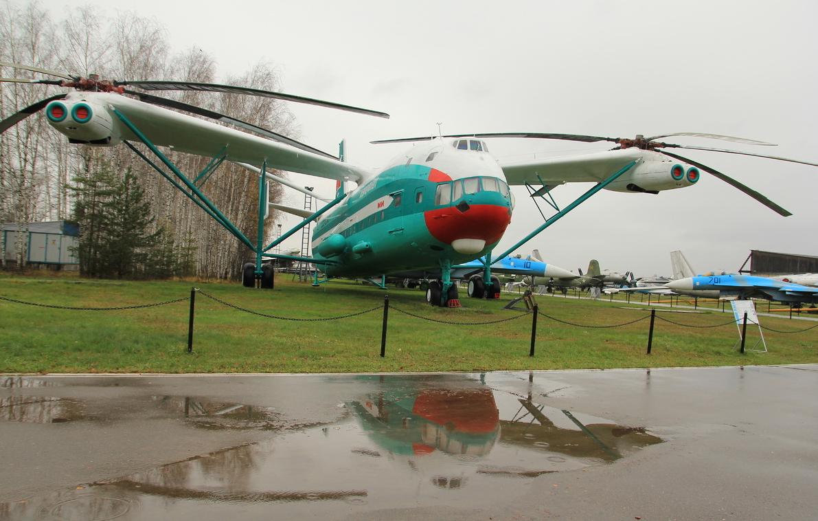 The Soviet Mi-12 helicopter is extremely large and its carrying ...