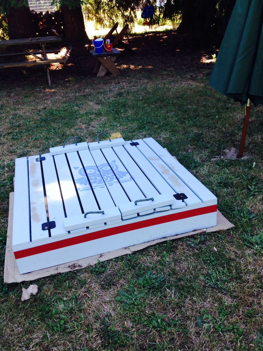 Take some time to make a sandbox with your children, and play in the ...