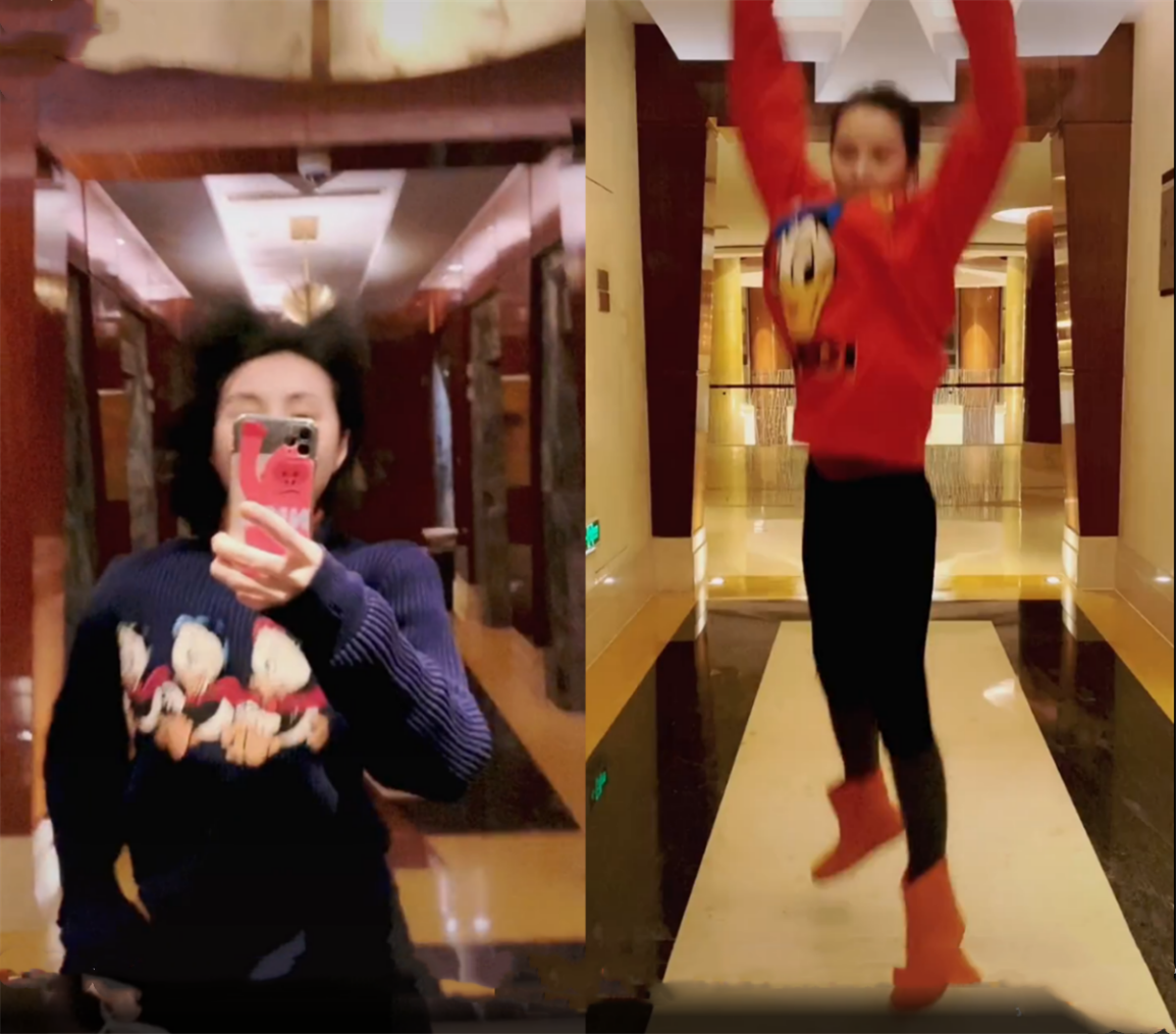 47-year-old Jiang Hongbo shows her supermodel long legs and over 10,000 ...