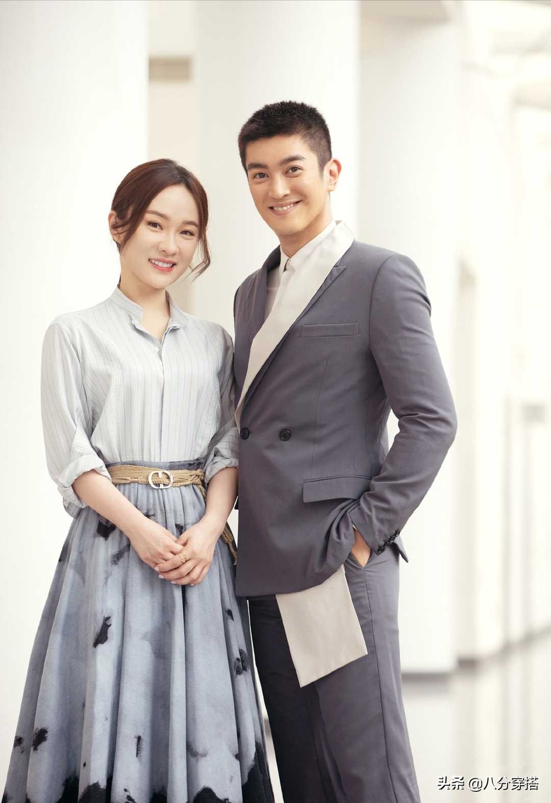 Huo Siyan and Du Jiang took her son to the airport, a family of three ...