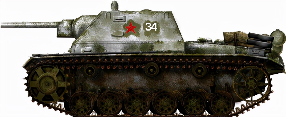 Soviet SU-76I self-propelled artillery modified by tank No. 3 - iMedia