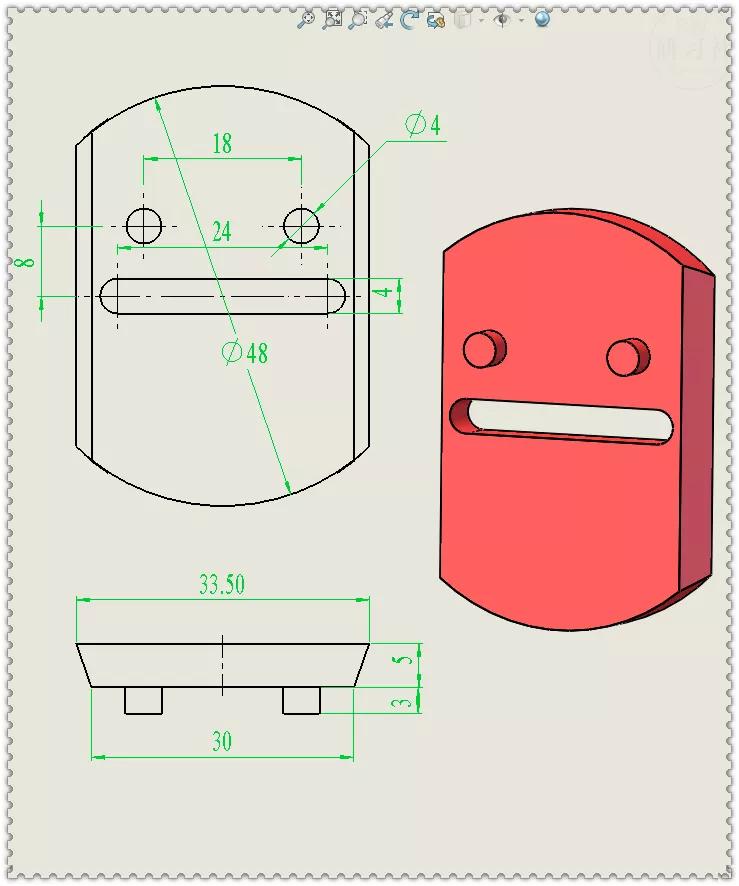 Made with SolidWorks: swing arm clamping mechanism - iMedia