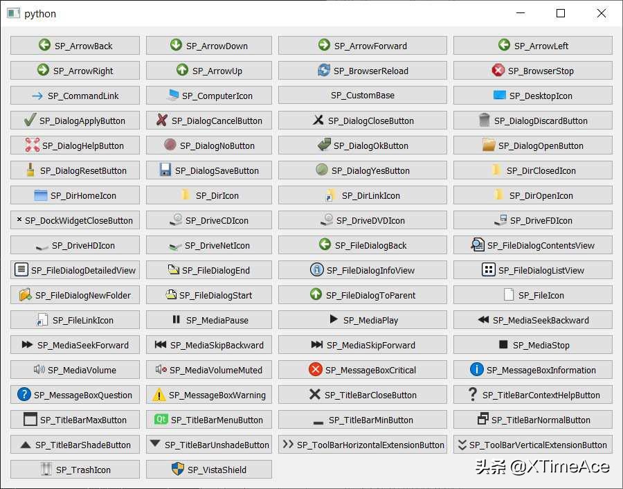 Qt For Python 「PySide6」 創建GUI - 14 Icons - 資訊咖