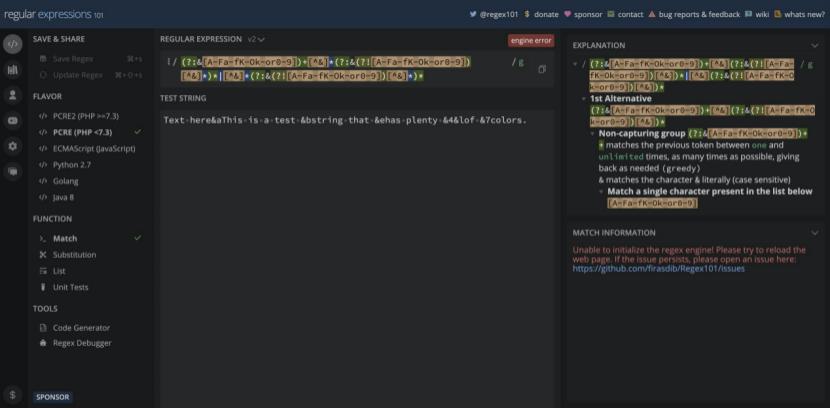 正則表達式(Regex)在線調試工具-Regex101 - 資訊咖