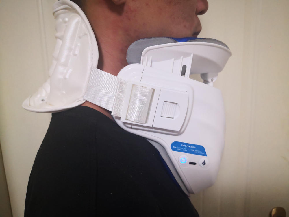 Cool relaxing neck fixer experience: two-pronged head lifting + hot ...