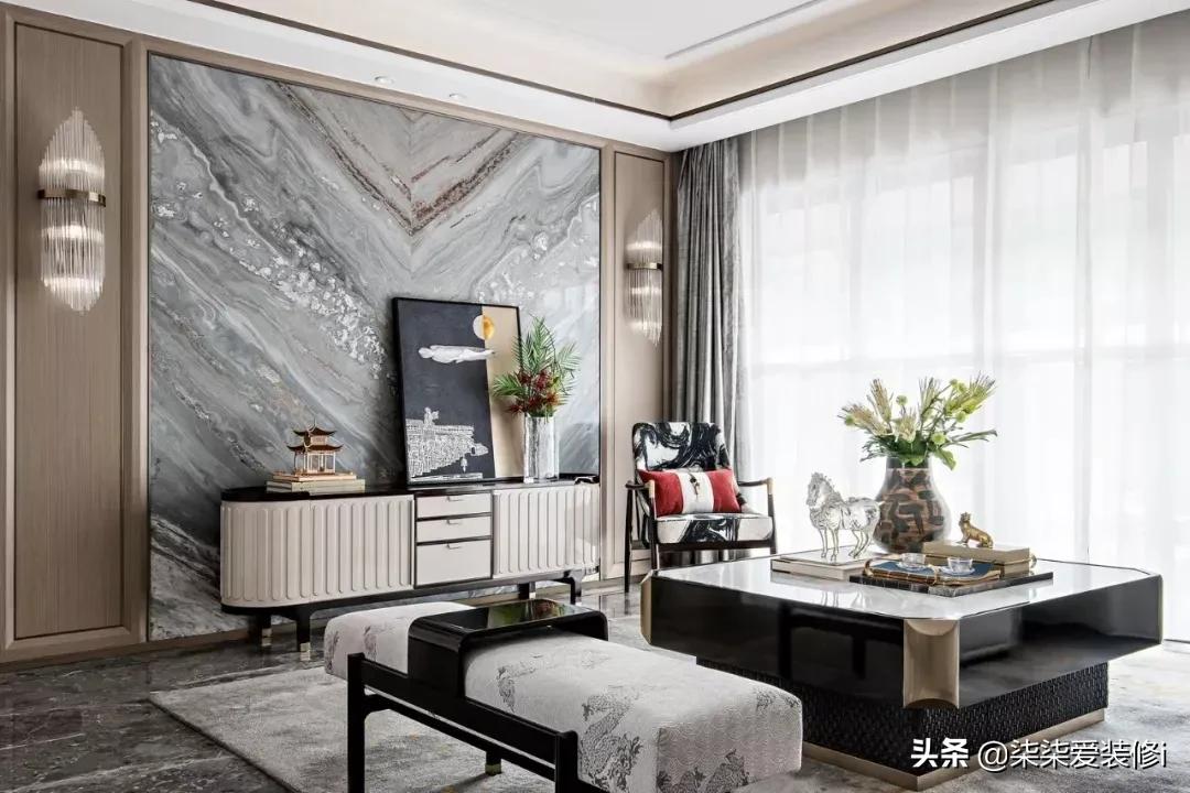 The 140 square meters new Chinese-style flat floor, with artistic charm ...