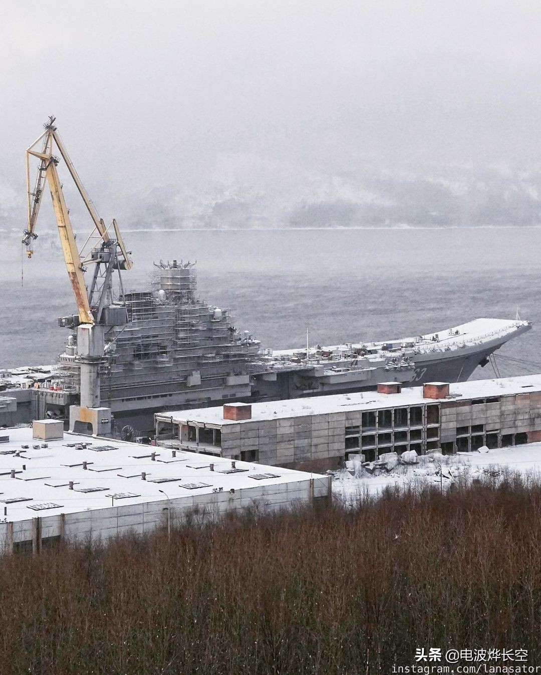 Real shot: The Russian Navy is repairing the aircraft carrier "silver ...