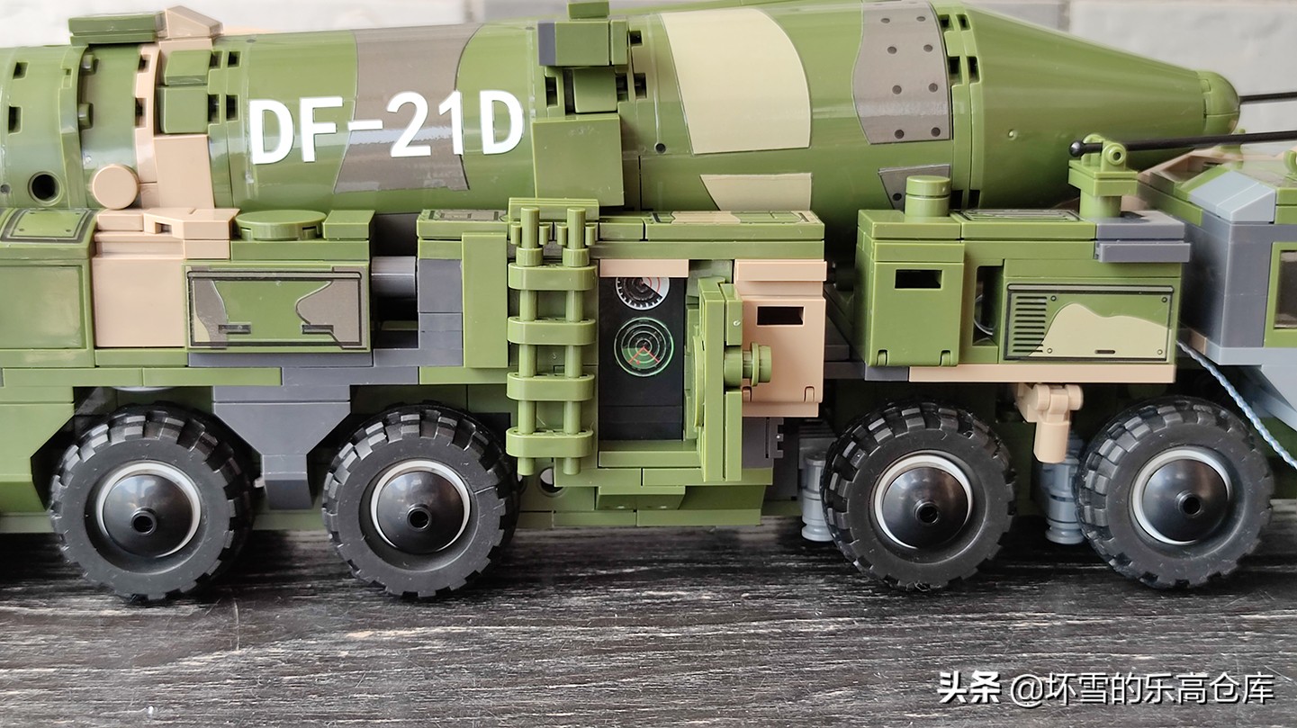 Dongfeng express car made of building blocks: Senbao building block DF-21D ballistic missile ...