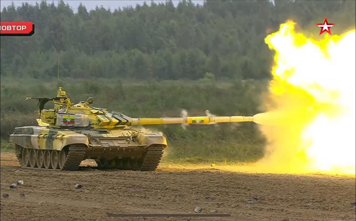 The 2021 "Tank Biathlon" event is over, and the Myanmar team won the ...