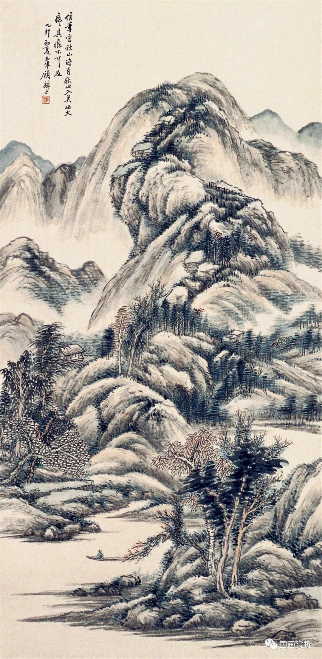 Appreciation of the landscape paintings of the famous Jiangnan artist ...
