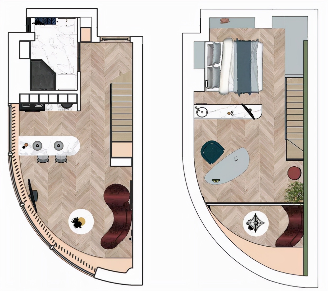 Unremarkable 56 square meters, excellent vision without any obstruction ...