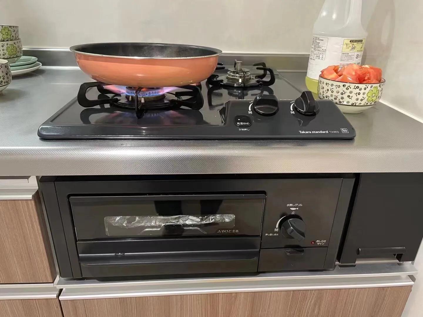 Japanese gas stove with oven - iNEWS