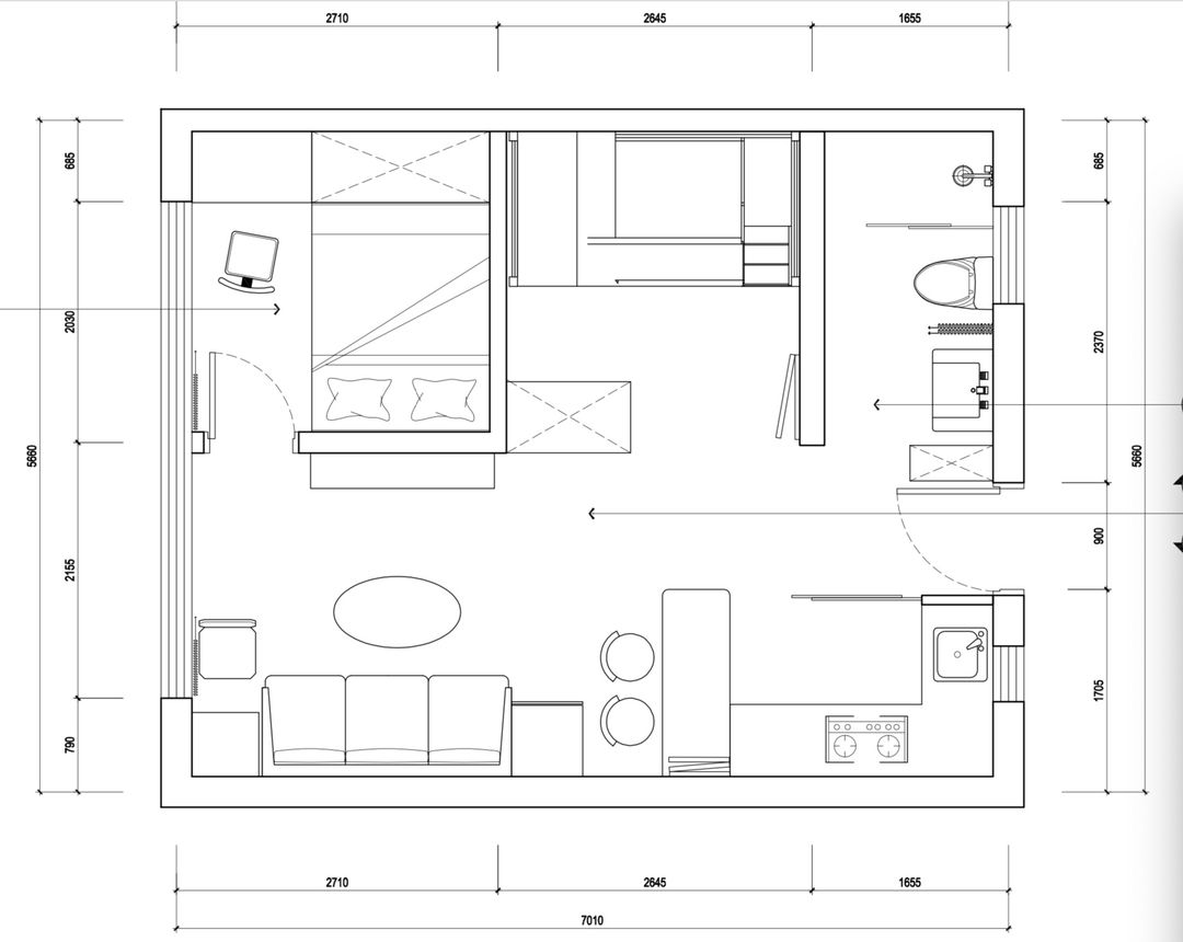 A snail house with a family of five, 38 square meters of ultra-small ...
