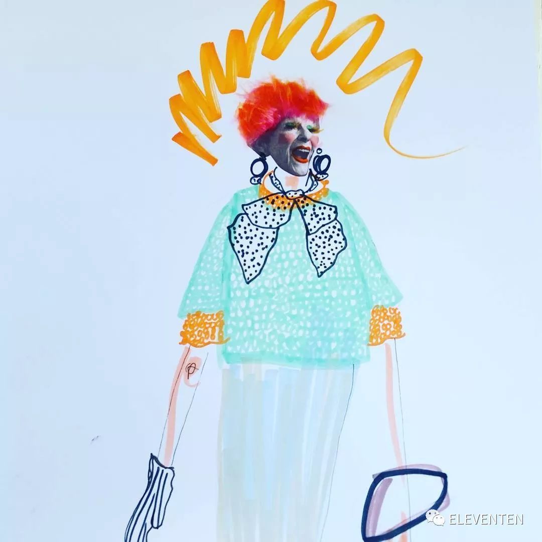 Fashion illustrator's grotesque aesthetics, painted like this, Saint ...