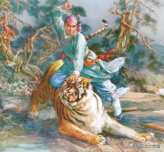 Wu Song beat the tiger and Li Kui killed the four tigers. Is the ...