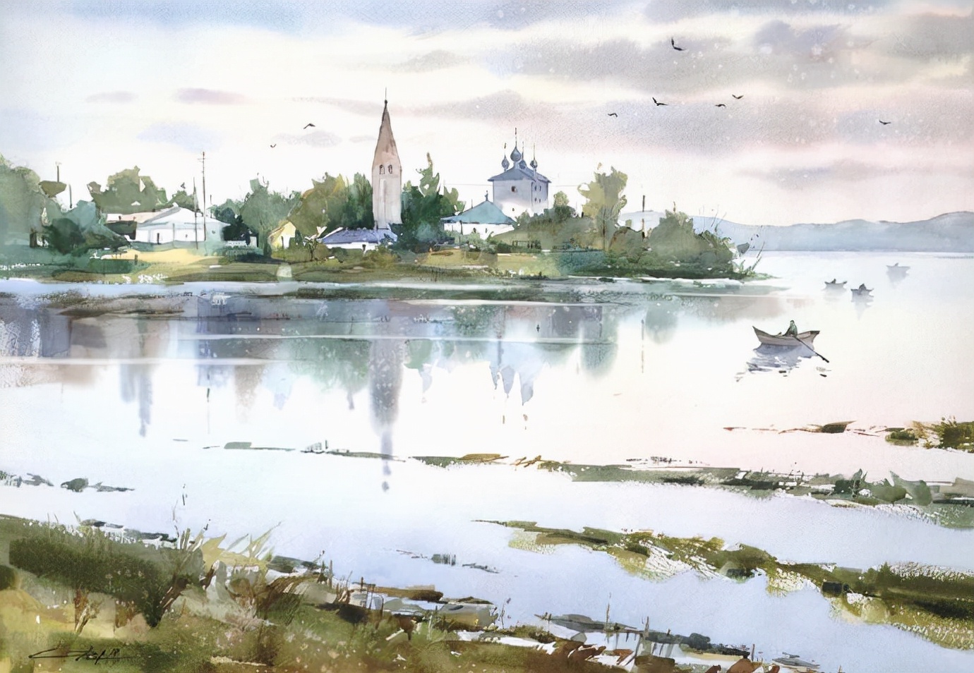 Watercolor painting by Belarusian painter Olga Novitskaya - iNEWS