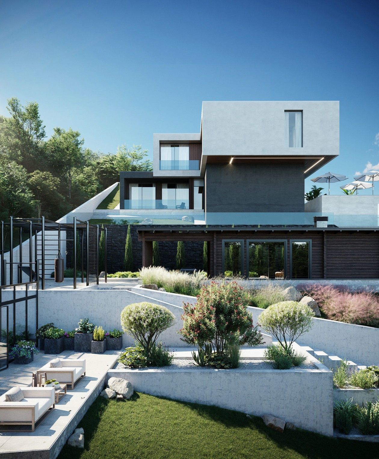 Simple style villa design, natural light luxury - iNEWS