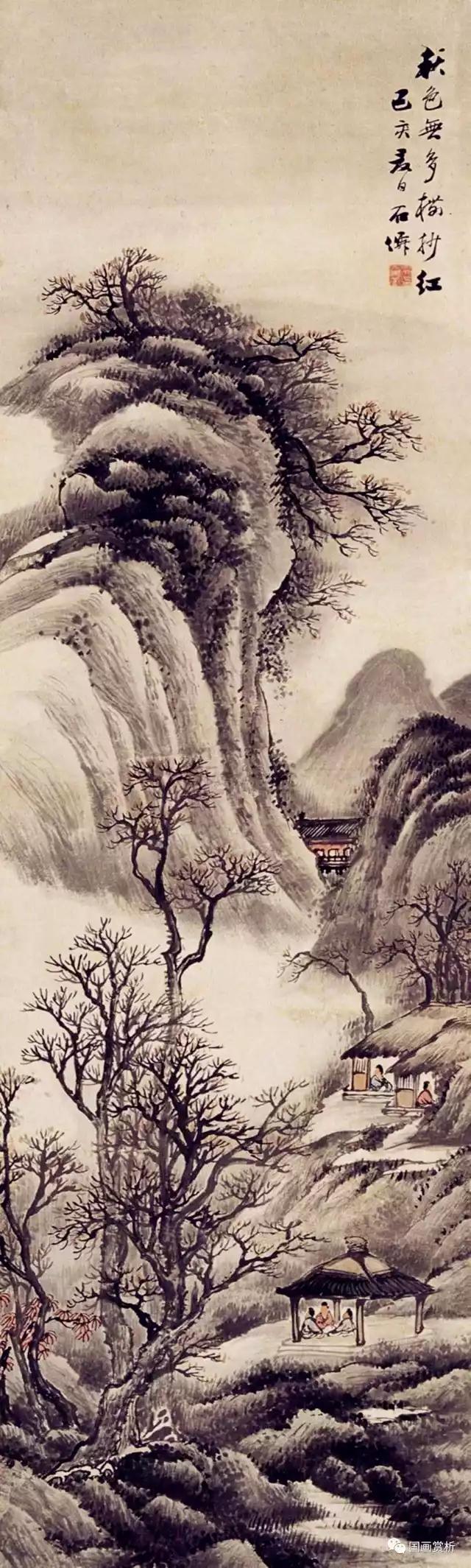 Wu Shixian's landscape paintings: the charm of mist and rain, the ...