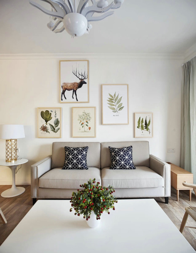 The 79-square-foot Nordic style three-bedroom apartment is unified and ...