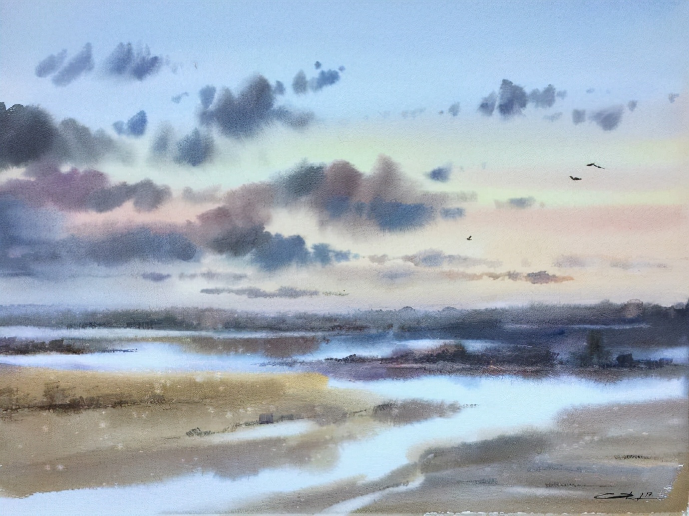 Watercolor painting by Belarusian painter Olga Novitskaya - iNEWS