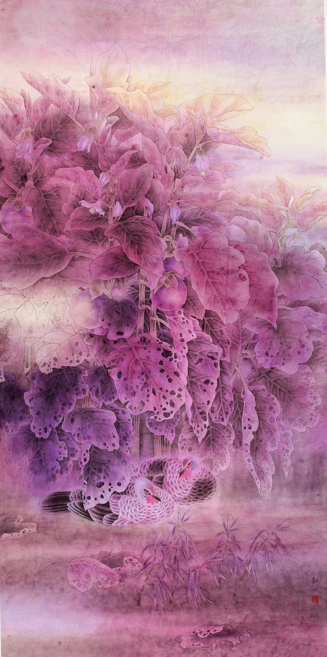 Painter Tang Xinyi's meticulous flower and bird painting works - iNEWS