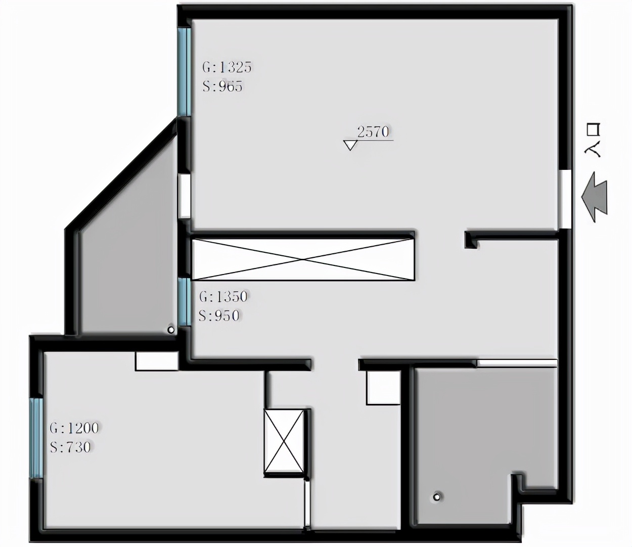 Big change space magic, 60 square meters one-bedroom living with three ...