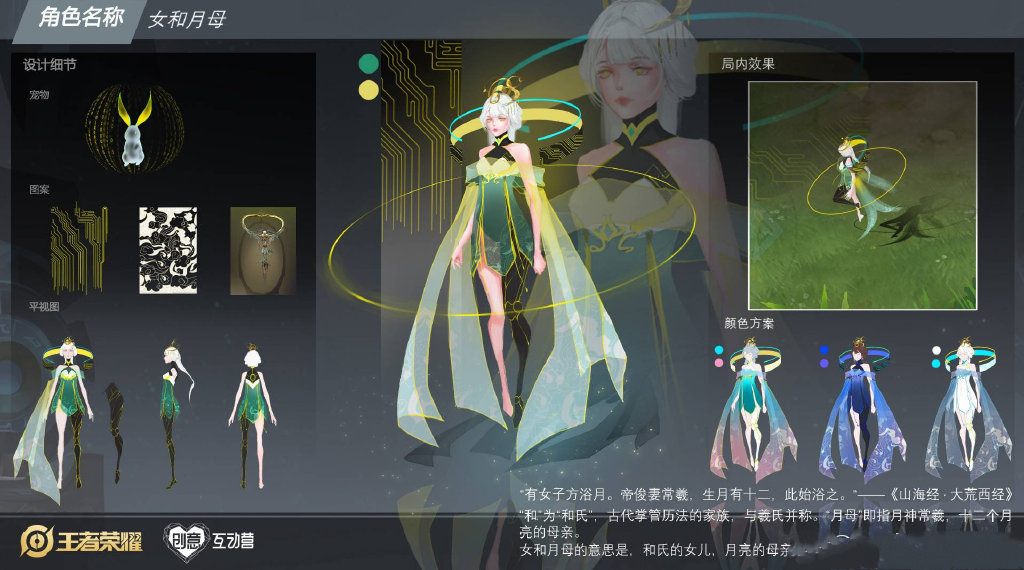 King of Glory Chang'e Yuanmeng super beautiful design draft, moonfall ...