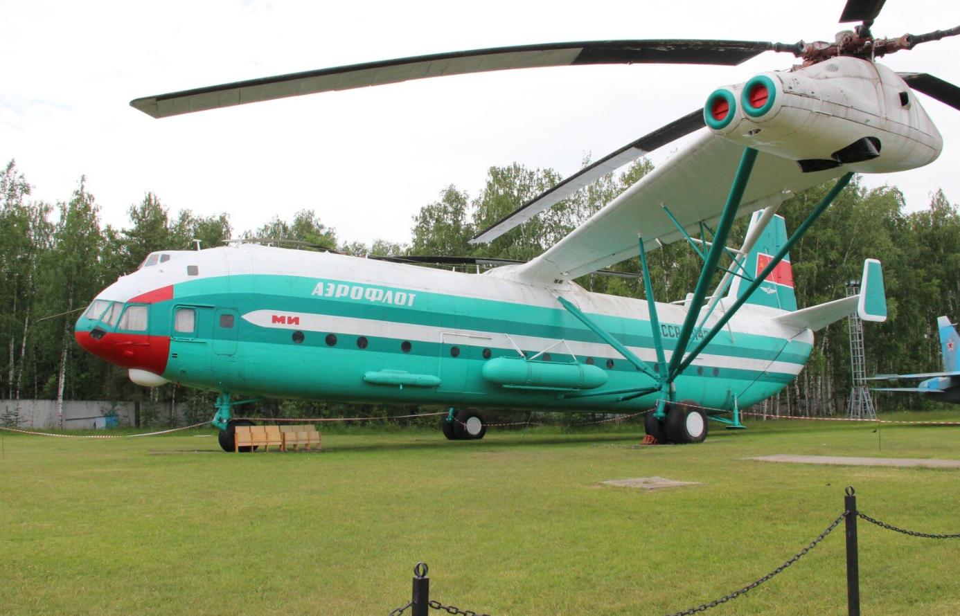 The Soviet Mi-12 helicopter is extremely large and its carrying ...
