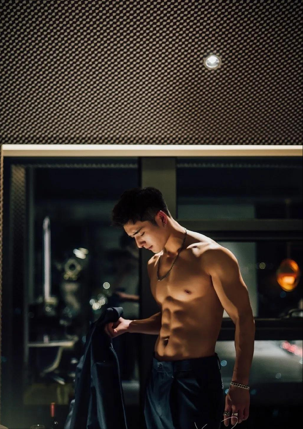 The 26-year-old guy works hard to get a perfect figure. The muscle ...