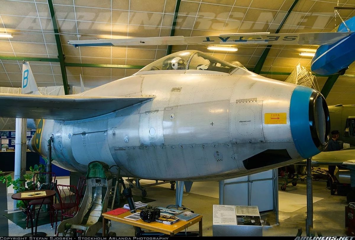 Swedish Saab-29 fighter jet - iMedia