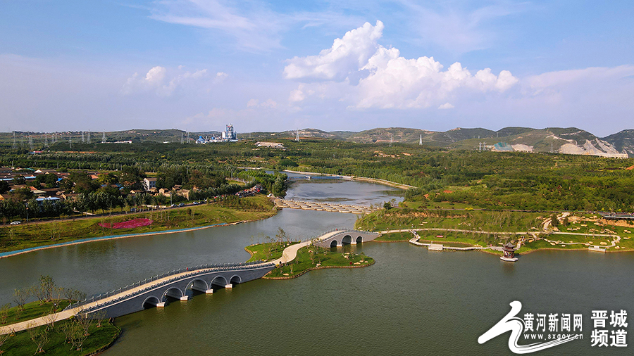 "Aerial Photography" Jincheng: Danhe New City Fengqi Lake - iNEWS
