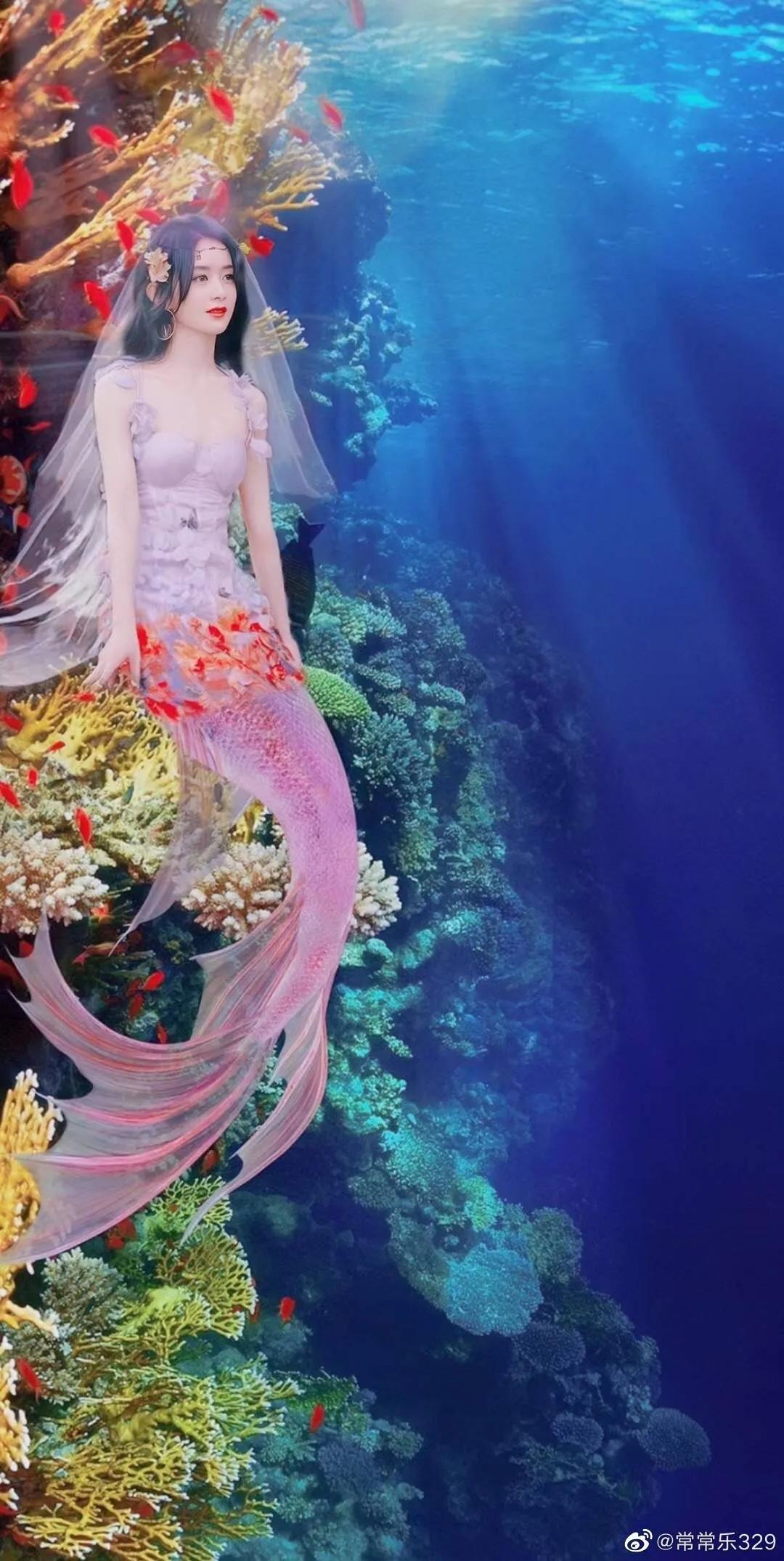 Zhao Liying becomes a mermaid. Every mermaid is beautiful. If you want ...