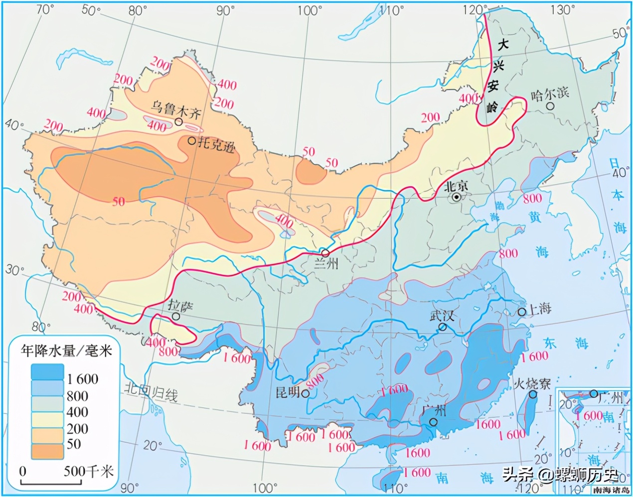 What are the geographical knowledge points in "Qinling Resist the Cold ...