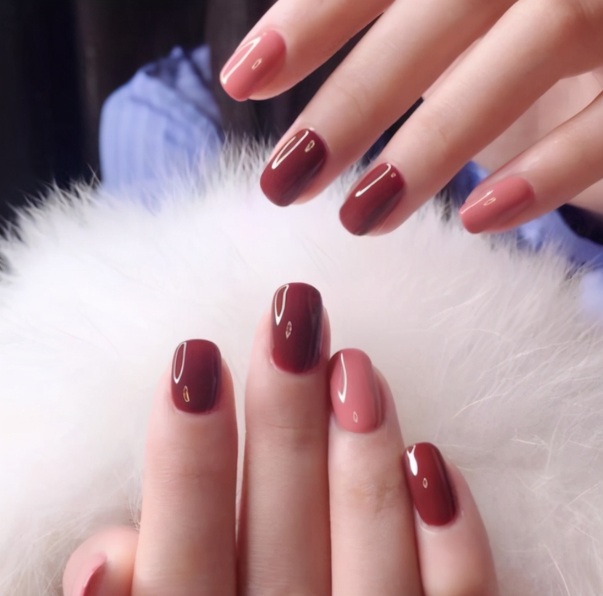 Sweet bean paste color nails, warm and stylish, really beautiful - iNEWS