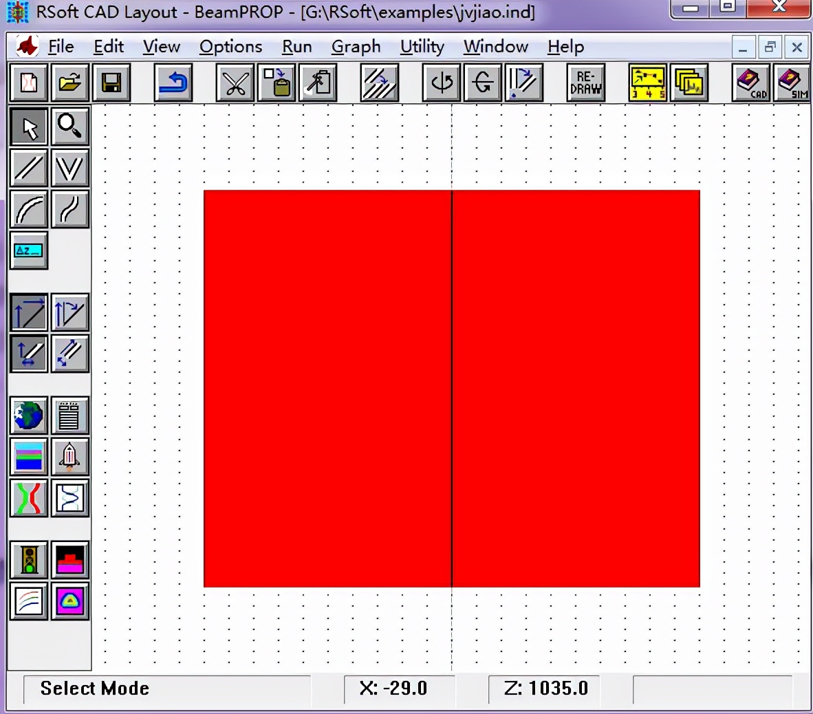 Optoelectronic self-focusing lens design based on Rsoft's Beamprop ...