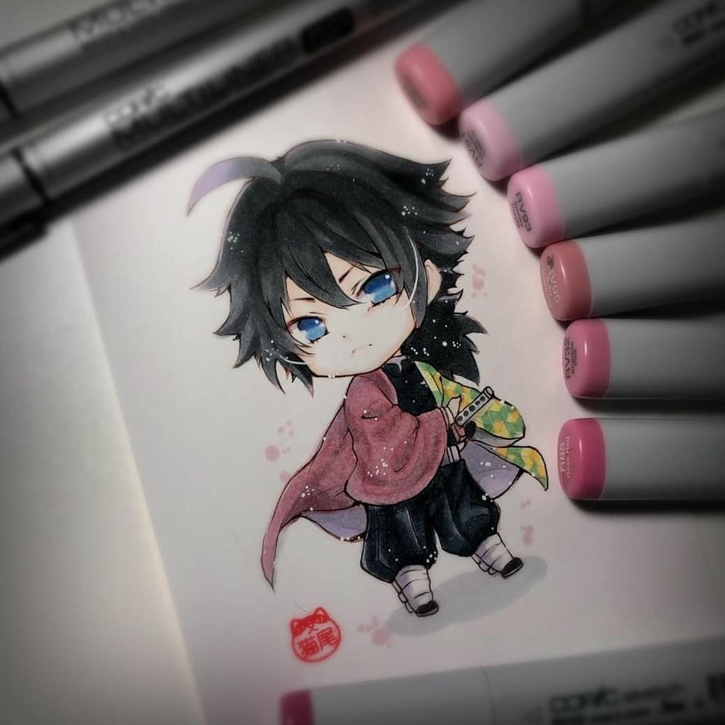 Demon Slayer: The protagonist group who eats cute and becomes smaller ...