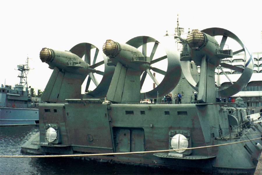 Picture of the European Bison 100, the air cushion landing ship that ...