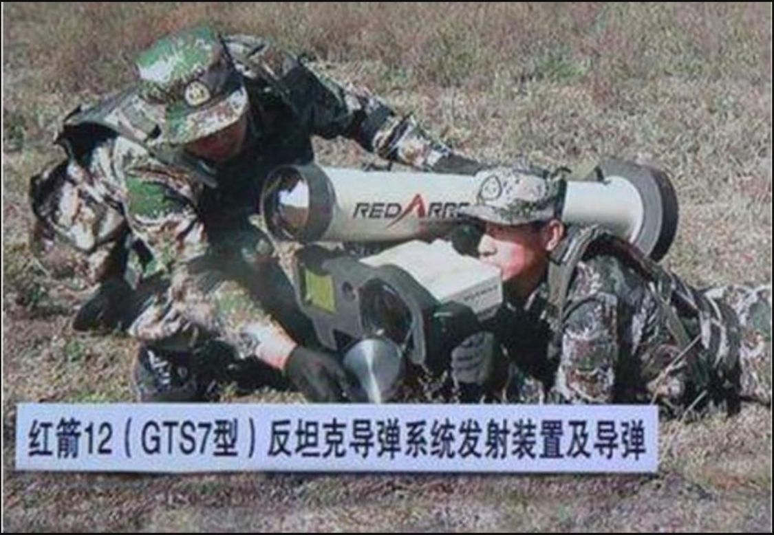 The Red Arrow-12 missile exploded just above the tank, blasting the ...