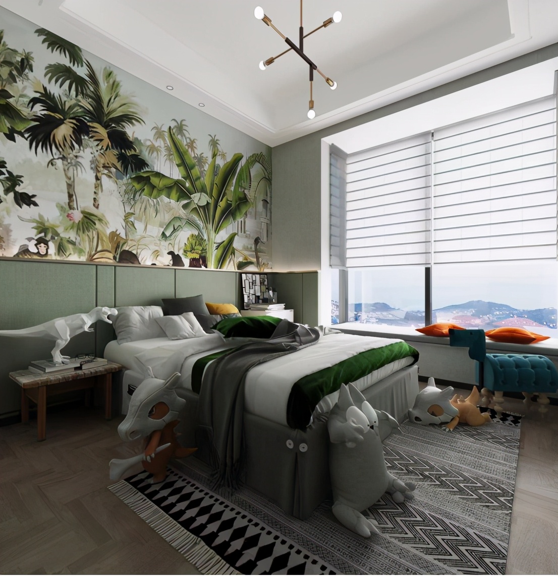 245 square meters modern style large flat floor, bedroom style that ...