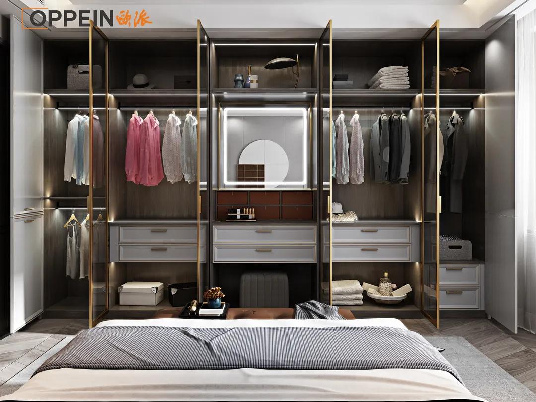 Customized wardrobe layout structure and common size points, hide it ...