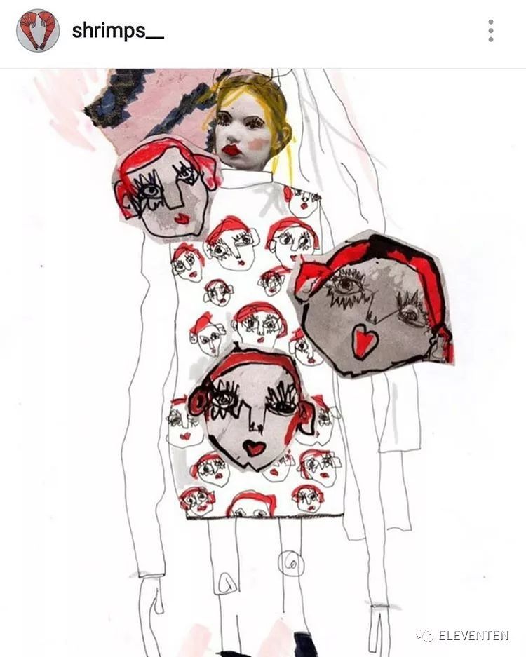 Fashion illustrator's grotesque aesthetics, painted like this, Saint ...