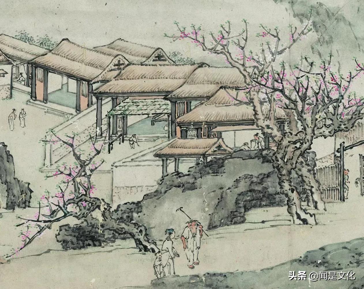 Huang Kui (kuí): A scene from "The Story of Peach Blossom Spring" by ...